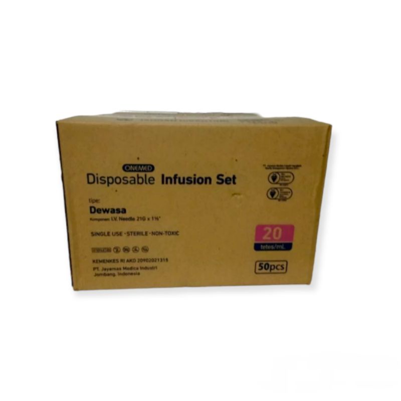 Jual Infuset Dewasa OneMed 1 box isi 50pcs | Shopee Indonesia
