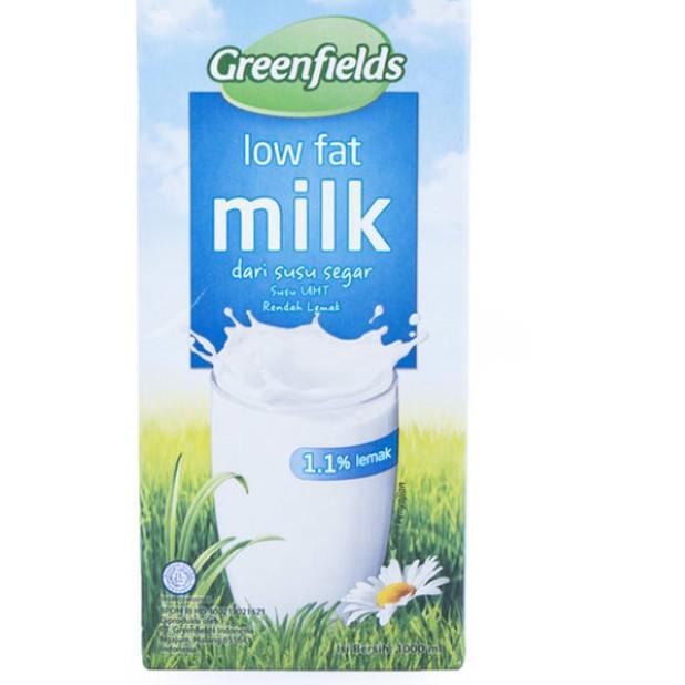 Jual Awal Bulan Susu Greenfield Greenfields UHT 1000ml 1000 ml 1L 1 liter full cream skimmed low ...