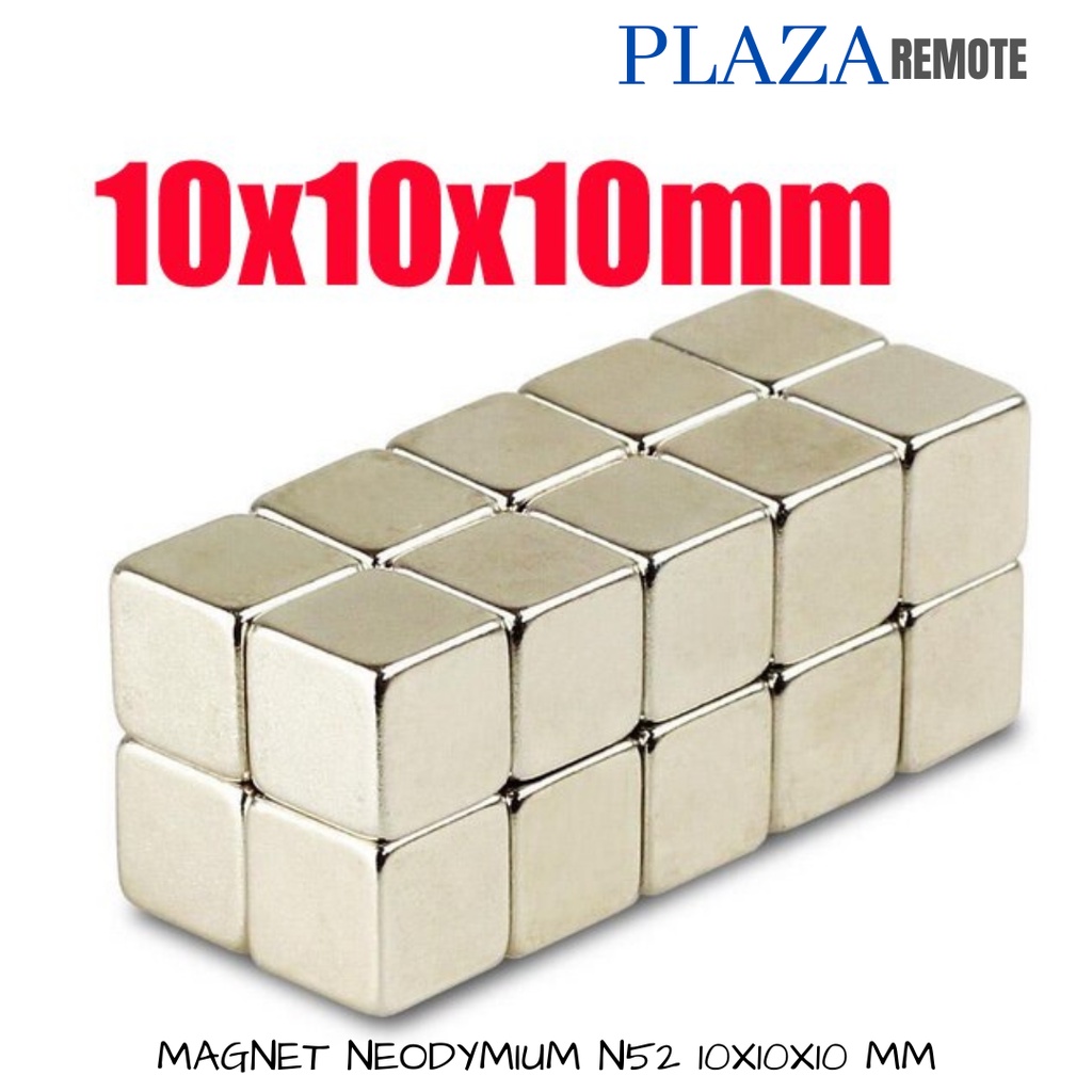 Jual STRONG MAGNET NEODYMIUM KOTAK N52 NdFeB SQUARE 10X10X10 | Shopee ...