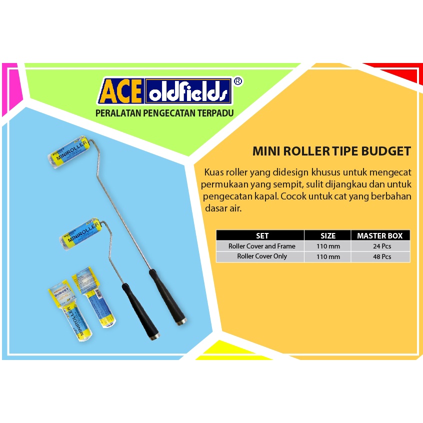Jual Ace Oldfields - Mini Roller Cover & Frame Long Budget ( Roll Cat ...