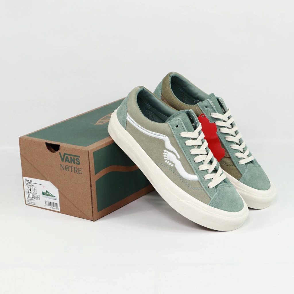Jual notre x vans oldskool og style 36 lx handshake matcha green ...