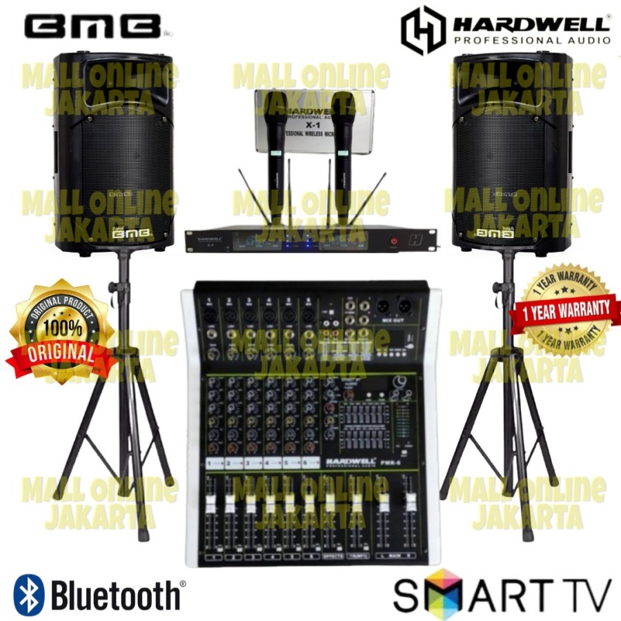 Jual Paket sound system bmb 15 inch power mixer hardwell 6 channel ...
