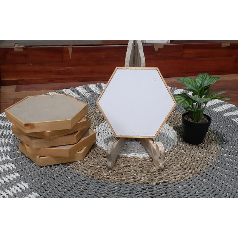 Jual Frame Blok HEXAGONAL / Bingkai Kayu / Pigura Kayu HEXAGONAL | Shopee Indonesia
