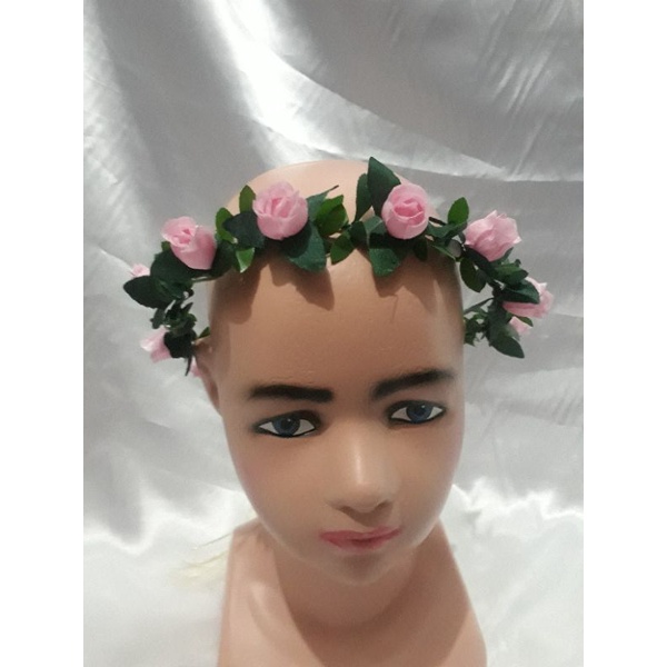 Jual FLOWER CROWN BUNGA SERUNI KUNCUP KAWAT DAUN BANDO MAHKOTA BUNGA ...