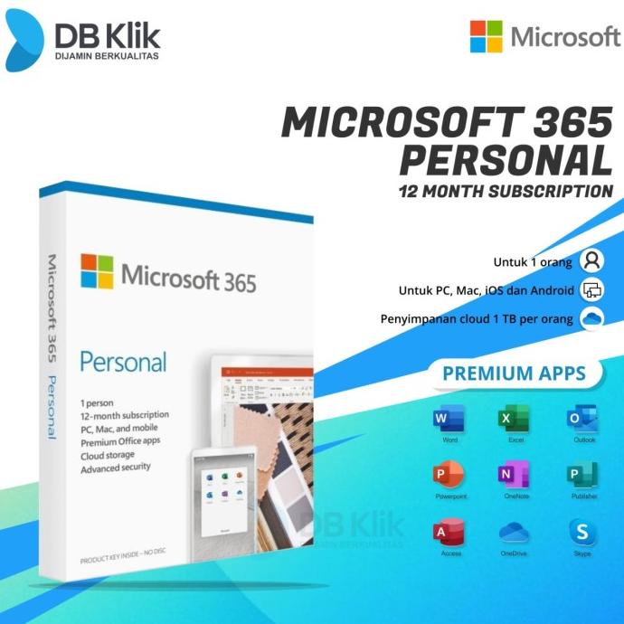 Jual Microsoft Office 365 Personal (1 Person) 12 Month Subscription | Shopee Indonesia