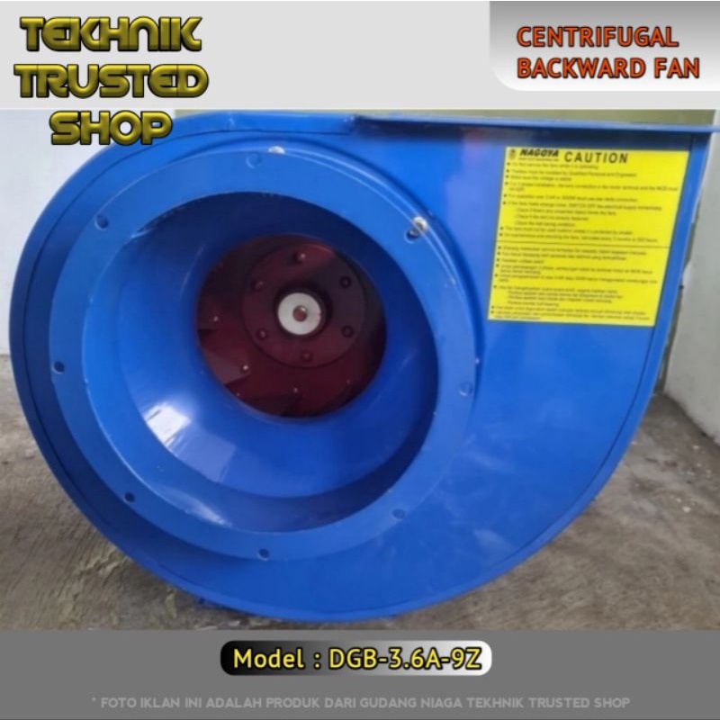 Jual Centrifugal blower Backward DGB 3,6A9Z 3000w Exhaust fan keong ...