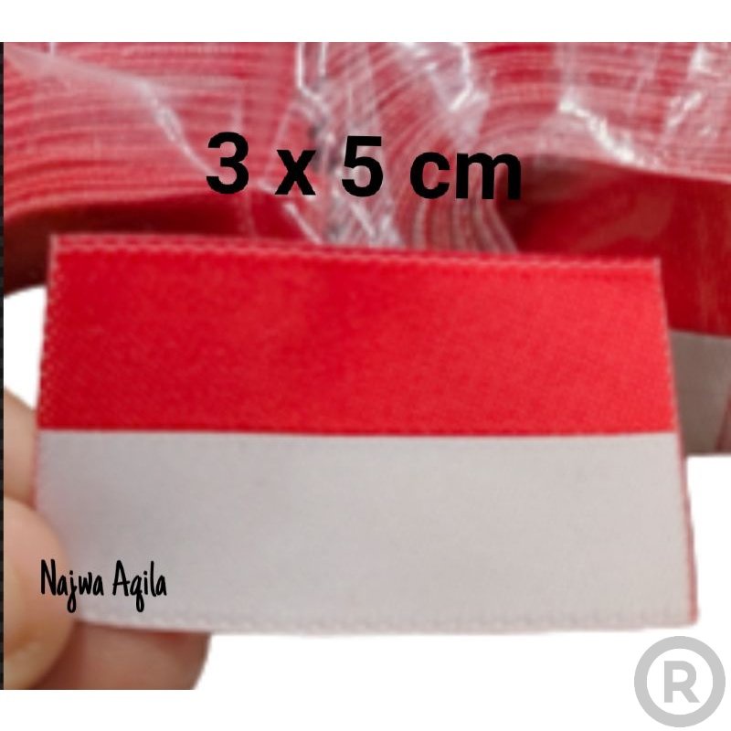 Jual Bedga / BET BENDERA MERAH PUTIH Size : xcm untuk Atasan Seragam ...