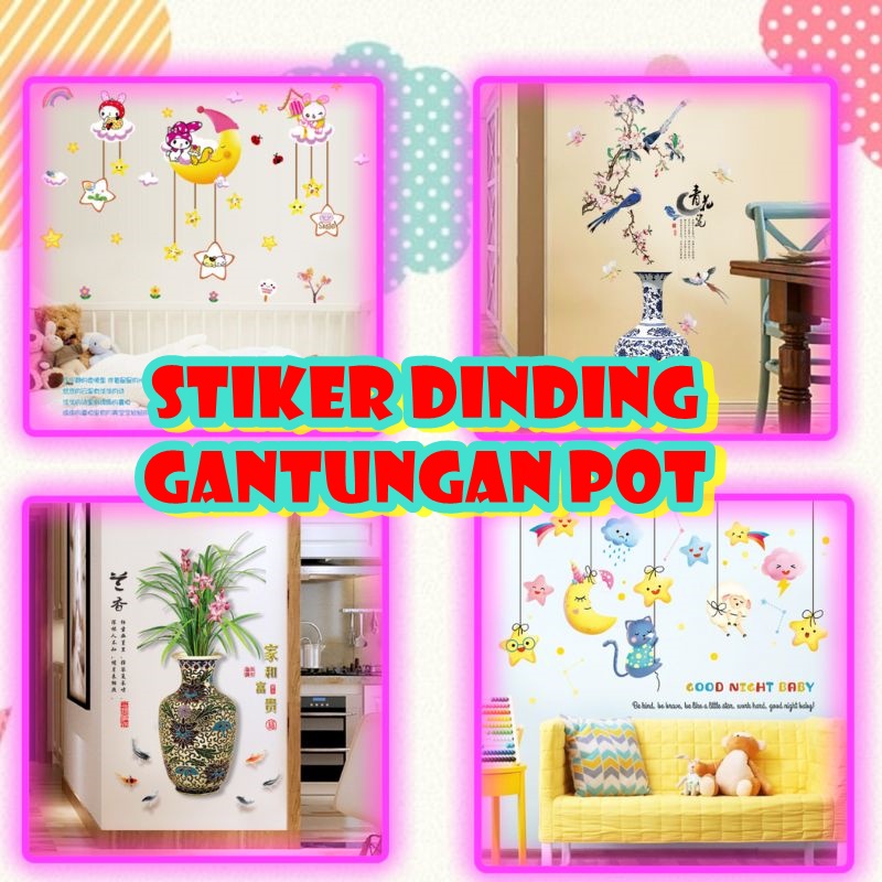 Jual 90X60 STIKER DINDING LAMPU | WALLSTICKER LAMPU | STICKER DINDING ...