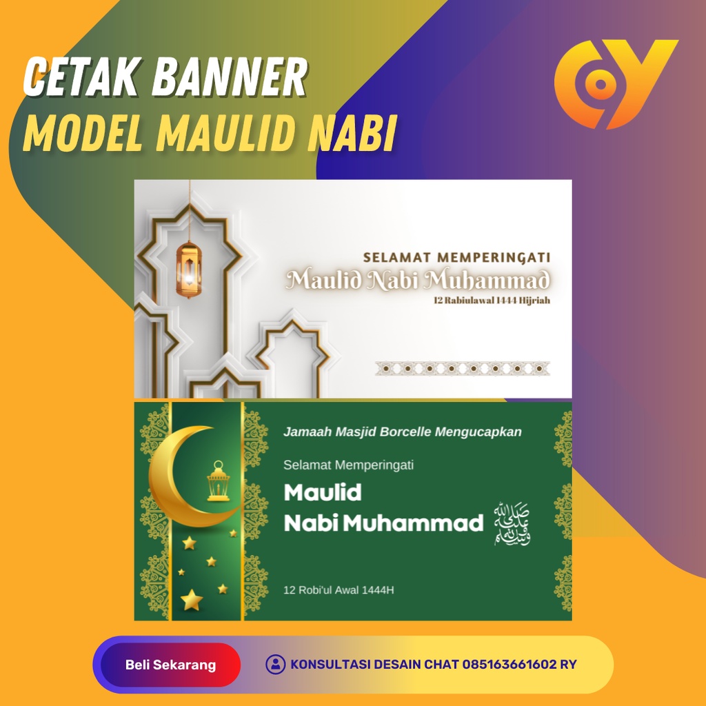 Jual CETAK BANNER ACARA MAULID NABI | Shopee Indonesia