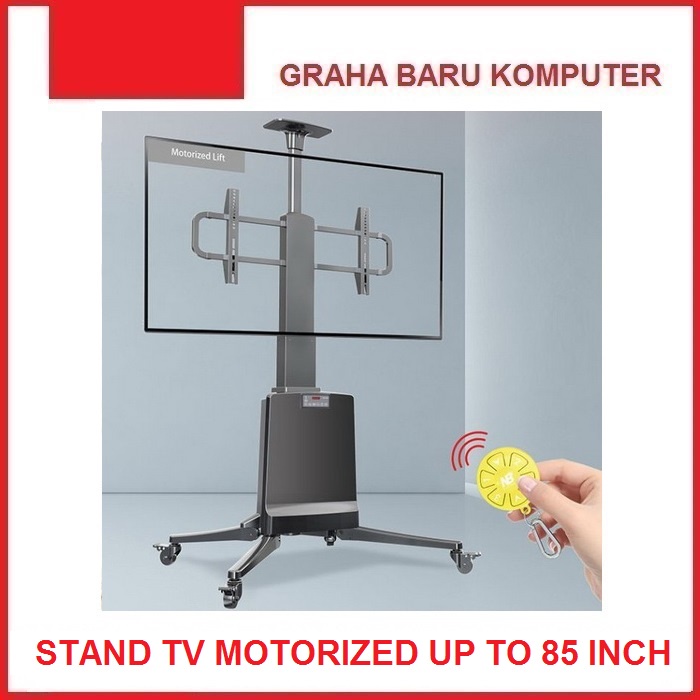 Jual North Bayou TW85 Motorized TV Stand Screen Lift up to 85 Inch ...
