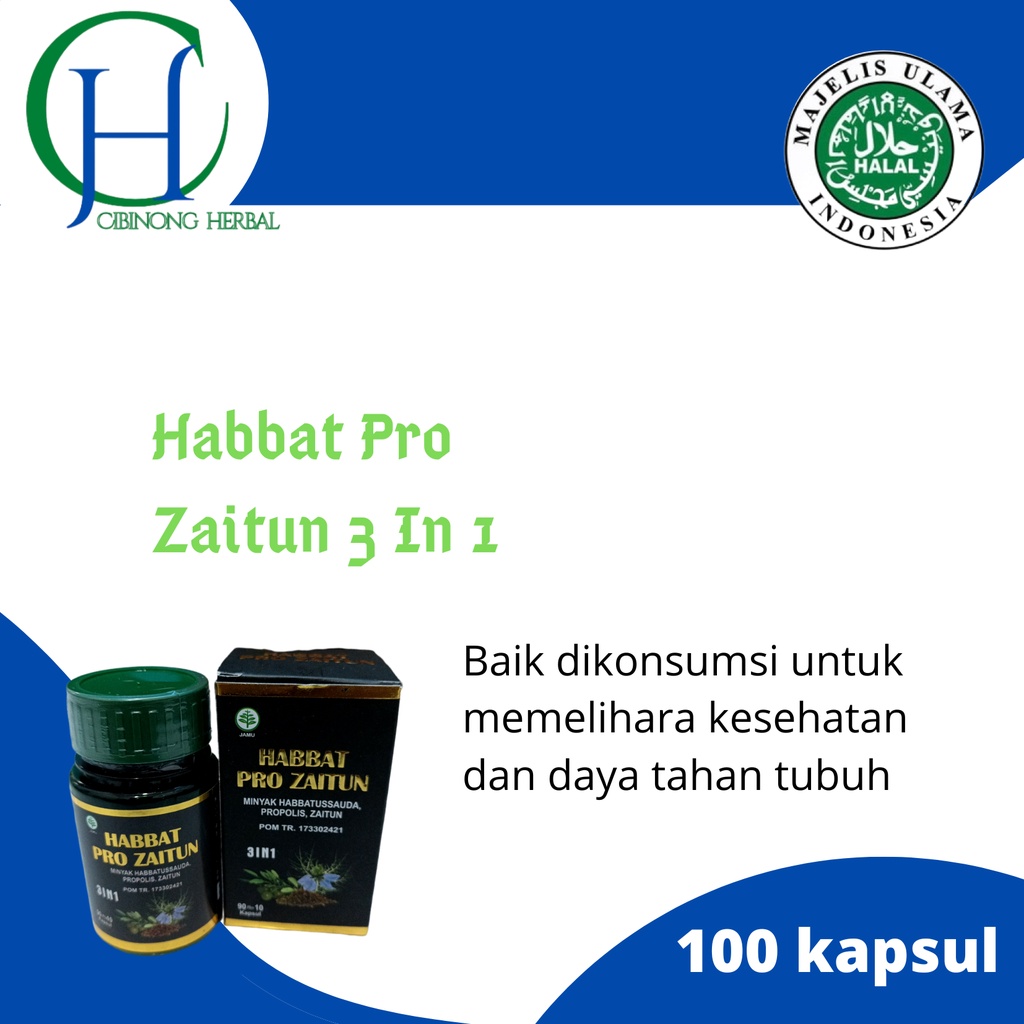 Jual Habbat Pro Zaitun 100 Kapsul || 100% Produk asli original | Shopee ...