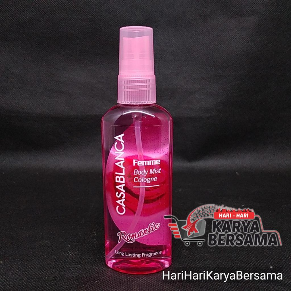 Jual CASABLANCA FEMME BODY MIST COLOGNE ROMANTIC 100ML | Shopee Indonesia