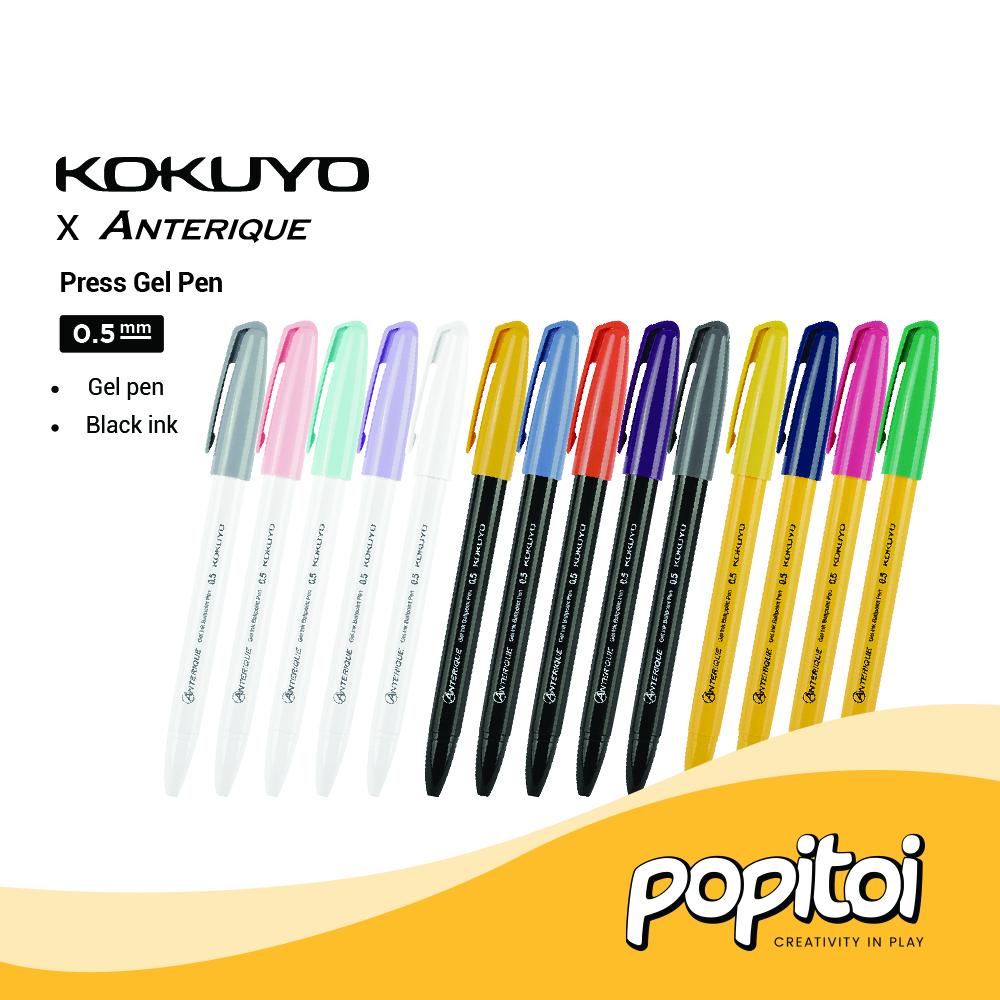 Jual Kokuyo x Anterique Press Gel Pen 0.5 mm Pulpen Bolpoin Retro Vintage Color | Shopee Indonesia