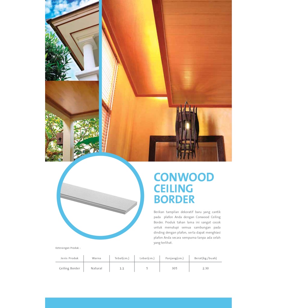 Jual Conwood Ceiling Border - Conwood Plafon Ukuran 5x305x1,1cm ...