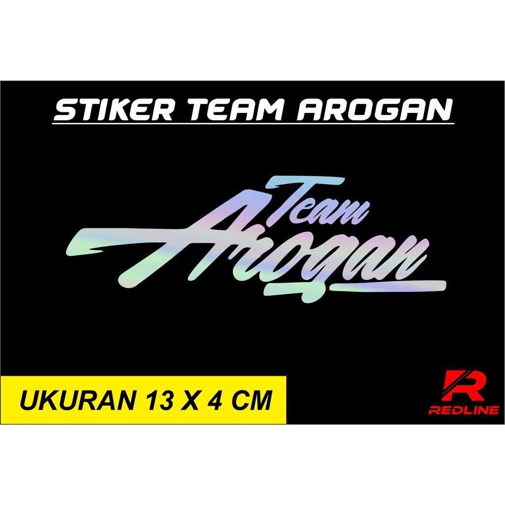 Jual STIKER TEAM AROGAN BAHAN CUTTING HOLOGRAM | Shopee Indonesia