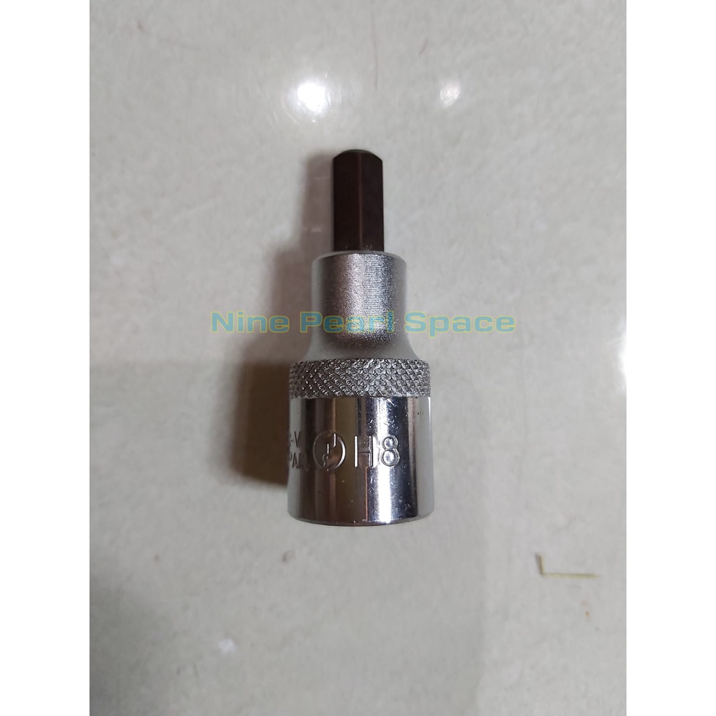 Jual Hex Bit Socket 1/2 Inchi 8mm Kunci L Socket 1/2 Inchi 8mm Pendek ...