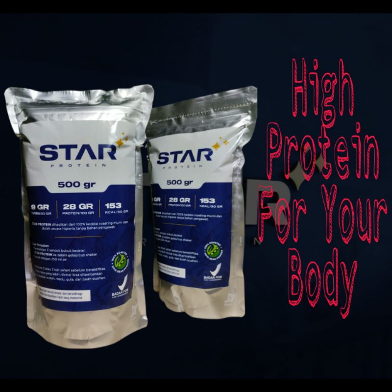 Jual STAR PROTEIN - whey protein bubuk kedelai 500gr | Shopee Indonesia