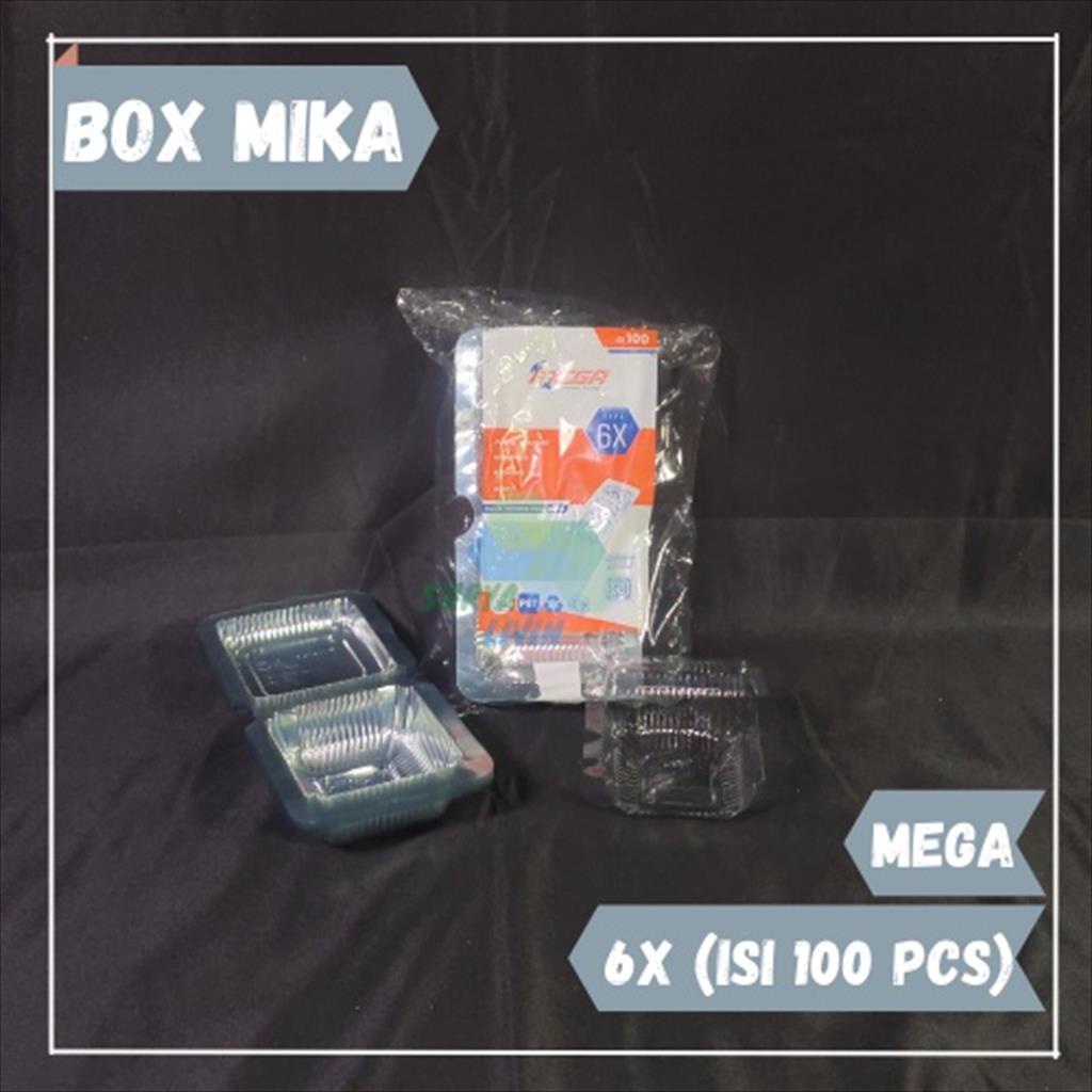Jual Box Mika Plastik Mega 6X isi 100pcs / Mika Klepon / Mika Kecil ...