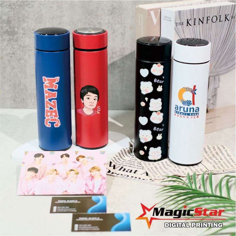 Jual Tumblr Premium LED Temperatur UV Print Custom Nama dan Logo ...