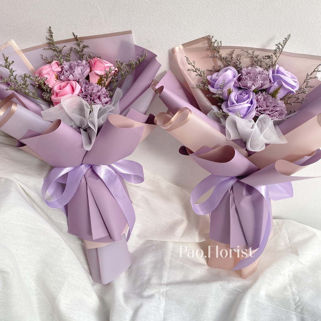 Jual CARNATION ROSE 5 Tangkai Bunga Sabun CARNATION dan MAWAR PAO ...