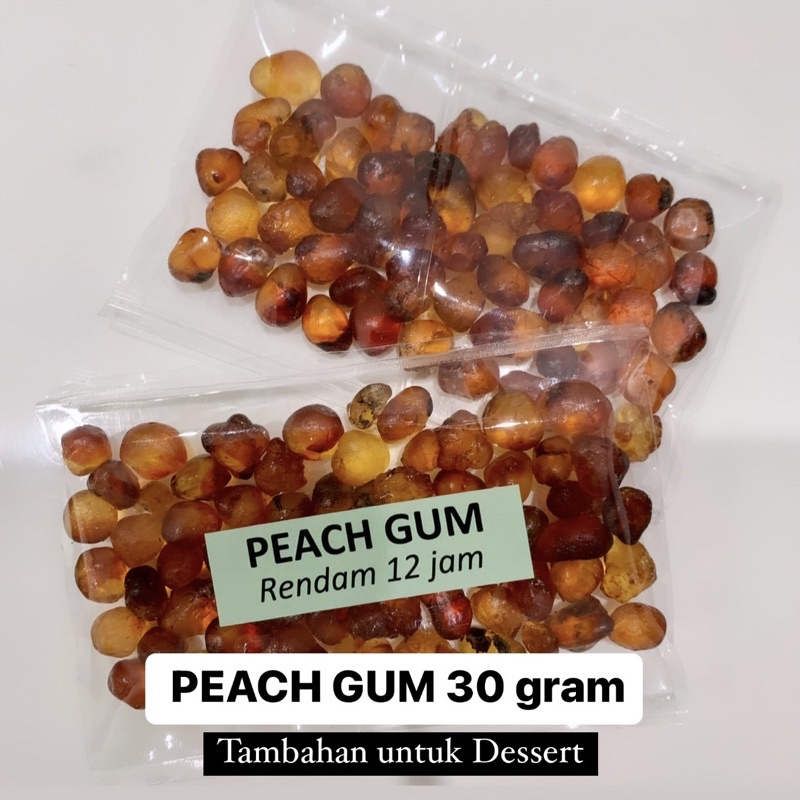 Jual PEACH GUM 30 gram (Tambahan untuk dessert) | Shopee Indonesia