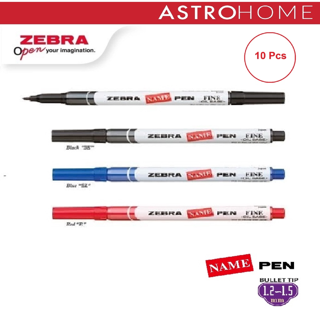 Jual Spidol Permanen Namepen Permanent Marker (Oil Base ) Zebra Name ...