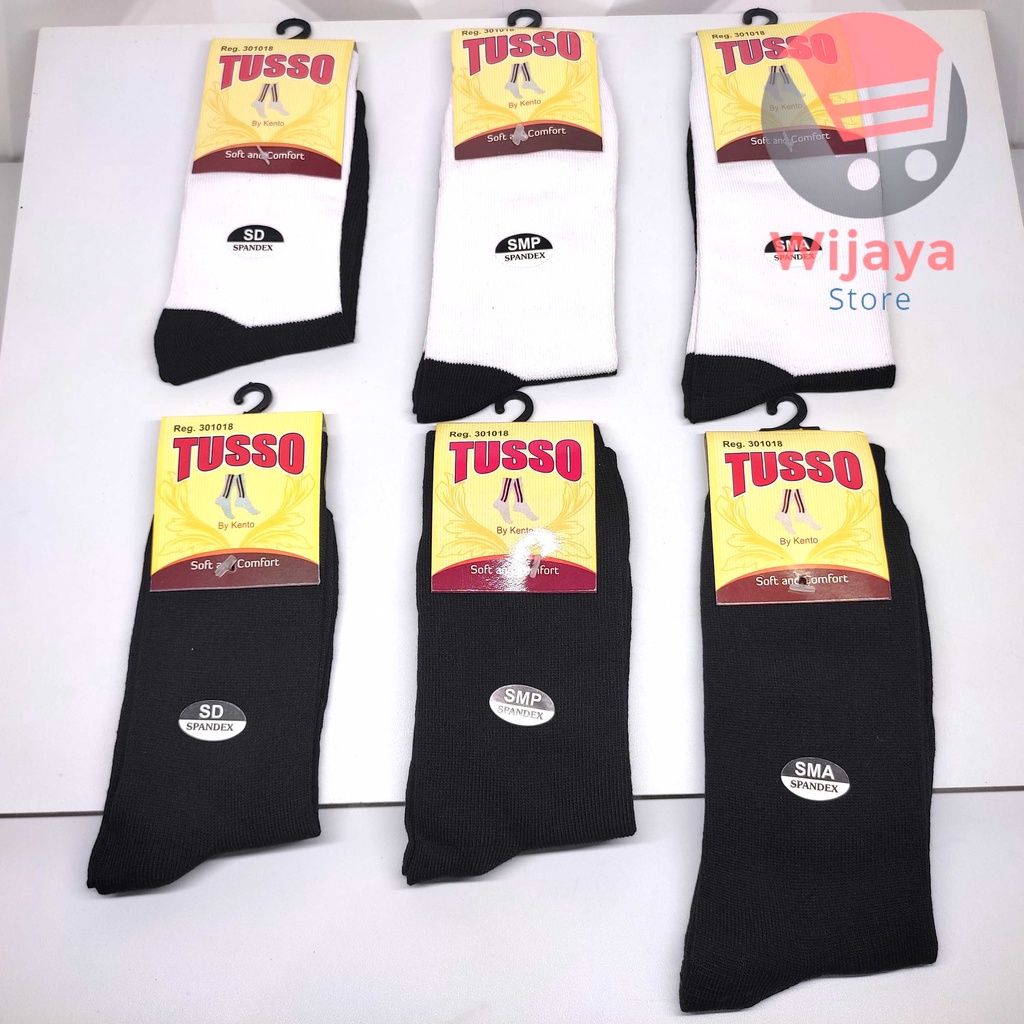 Jual Kaos Kaki Polos Tusso untuk Sekolah SD, SMP, dan SMA Pramuka Warna ...