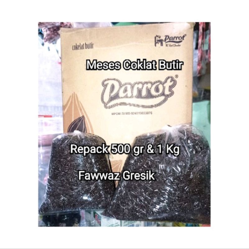 Jual Meses Meises Mesis Parrot Enak 1Kg / Meises Parrot Cokelat 1 kg ...