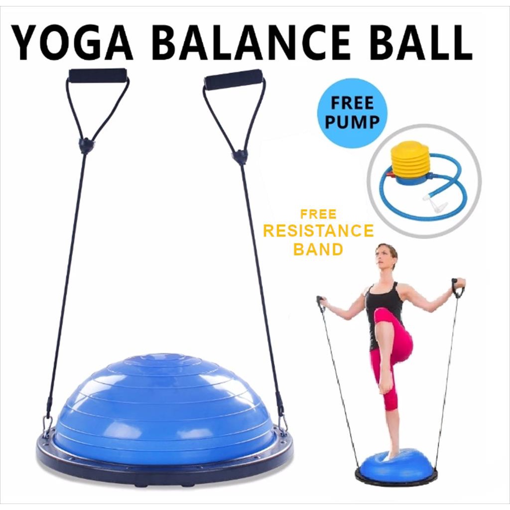 Jual Balance Bosu Ball Yoga Pilates Bola Step Trainer Gym Fitness 46cm ...