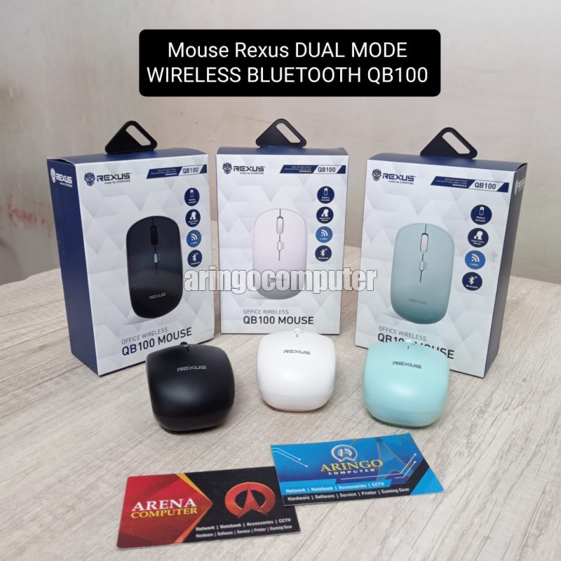 Jual Mouse Rexus DUAL MODE WIRELESS BLUETOOTH QB100 | Shopee Indonesia