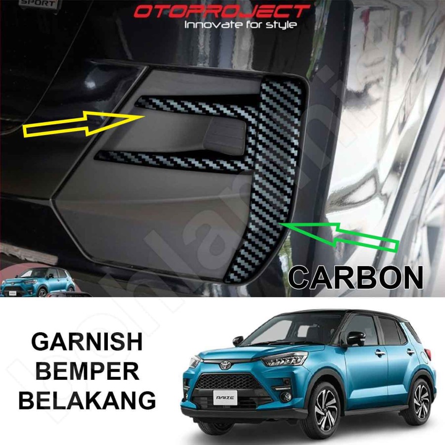 Jual Rear Bumper Garnish RAIZE ROCKY Otoproject Garnish Bemper Belakang ...