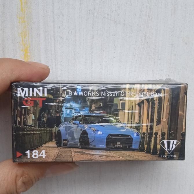 Jual Mini GT Nissan GTR R35 Blue 184 | Shopee Indonesia