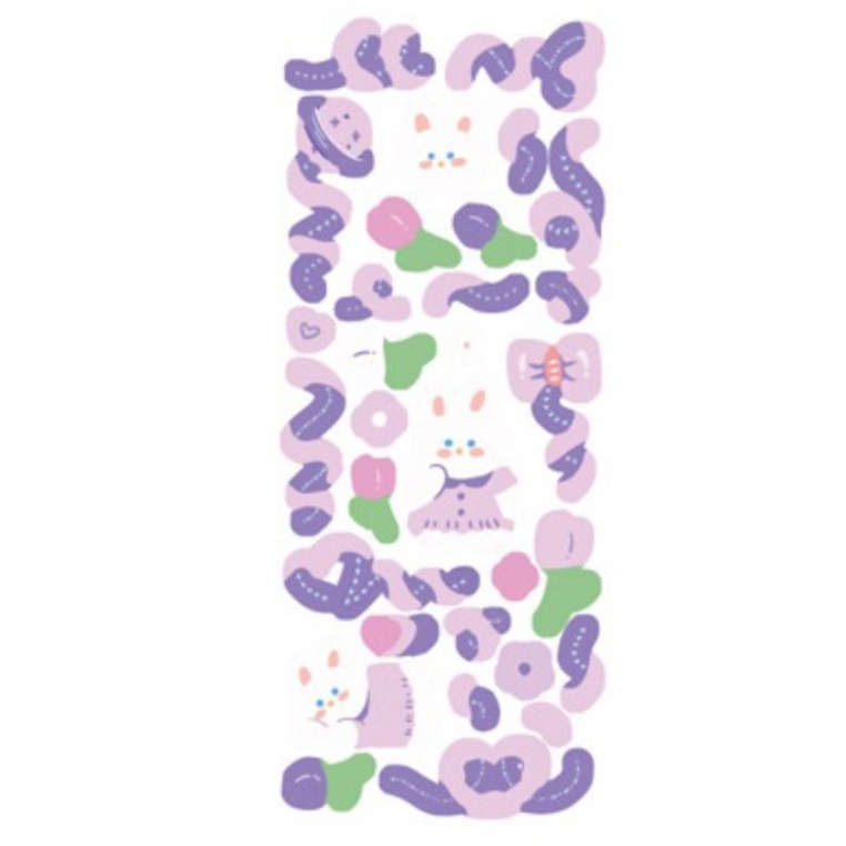 Jual sticker pita confetti untuk diy, sticker glitter, sticker pita ...