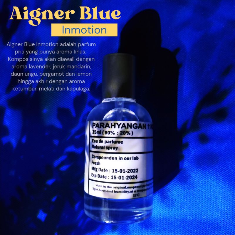 Jual Aigner Blue Inmotion Parfum Pria Parfum Parahyangan EDP | Shopee ...