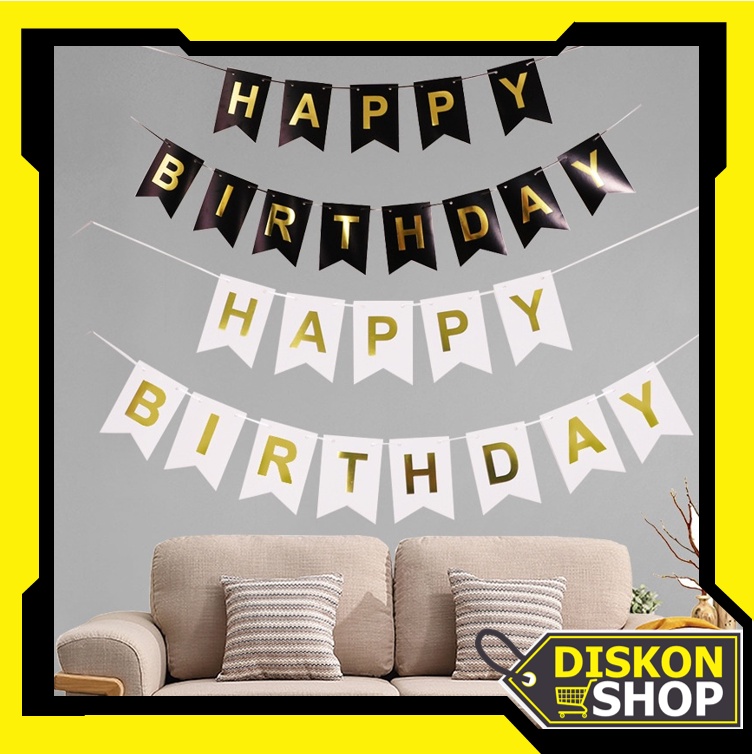 Jual Diskon Shop - 5564 Bendera Ulang Tahun / Bunting Flag Happy ...