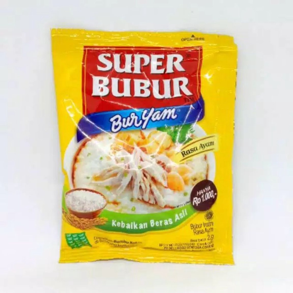Jual Super Bubur Buryam Bubur Instan Rasa Ayam Sachet 22gr | Shopee ...
