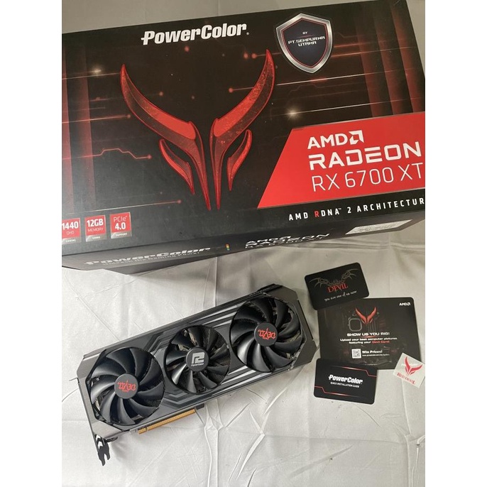 Jual power color rx 6700 xt red devil 12gb | Shopee Indonesia