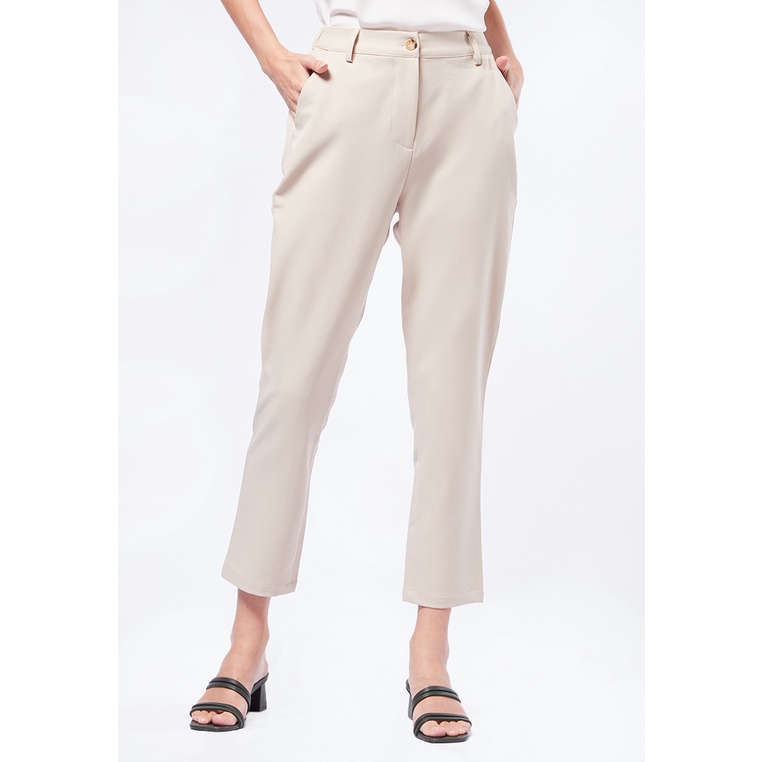 Jual Executive Regular Fit Long Pants Lt. Brown | Shopee Indonesia