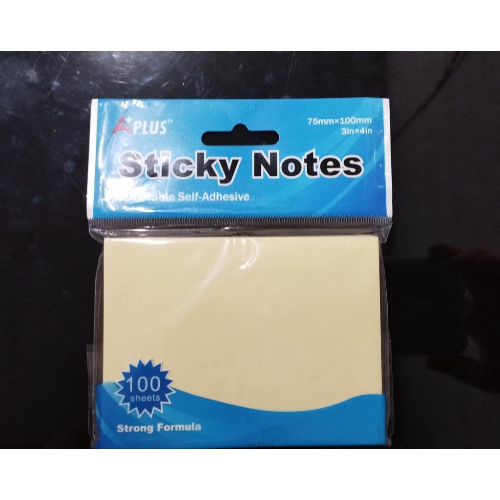 Jual Sticky Notes A plus besar 3 x 4 inch | Shopee Indonesia