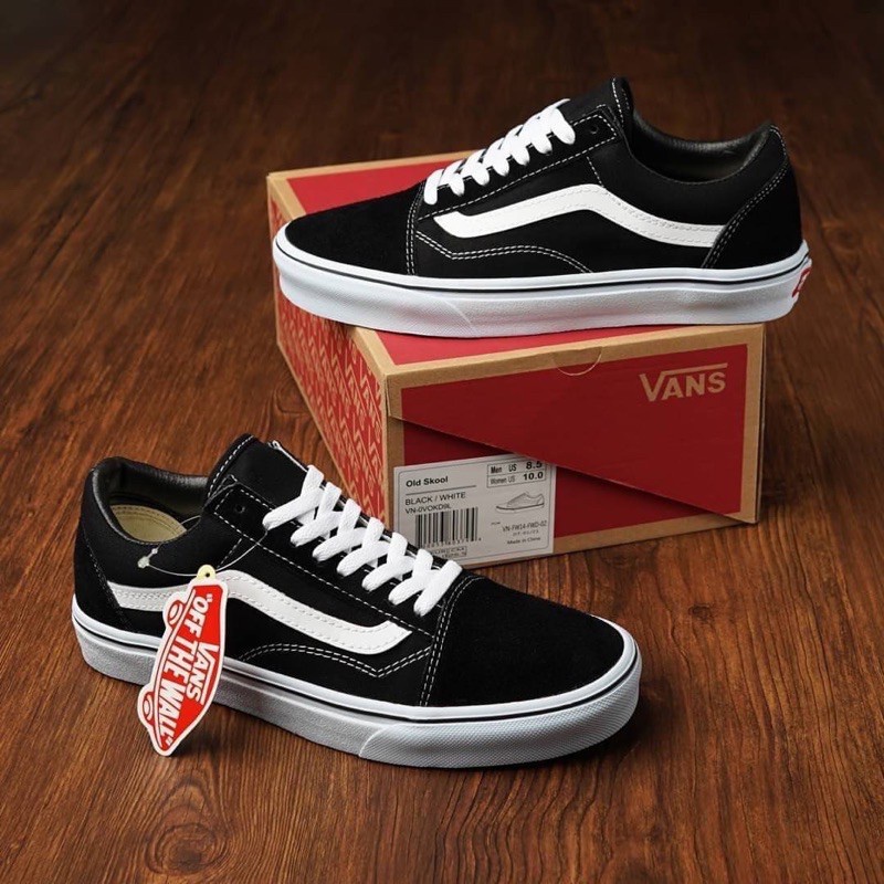 Jual Sepatu Vans Original 100% Oldskool Classic Black White Pria Wanita ...