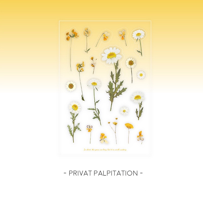 Jual Meet The Flowering Season Diary Deco Stickers / Sticker Tanaman ...