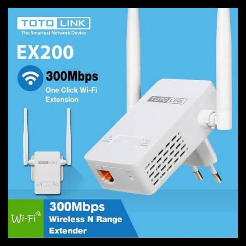 Jual ToTolink EX200 Range extender Repeater 300mbps Wireless | Shopee ...