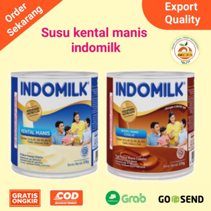 Jual SUSU INDOMILK KEMASAN KALENG 370GRAM VARIASI RASA | Shopee Indonesia