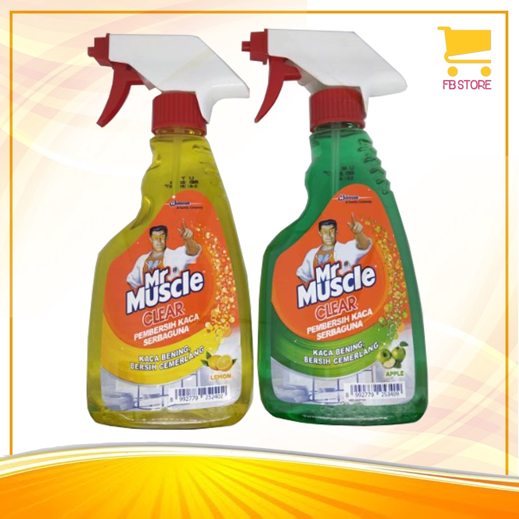 Jual Mr Muscle Clear Botol Spray 500ml (FREE BUBBLE WRAP) | Shopee ...