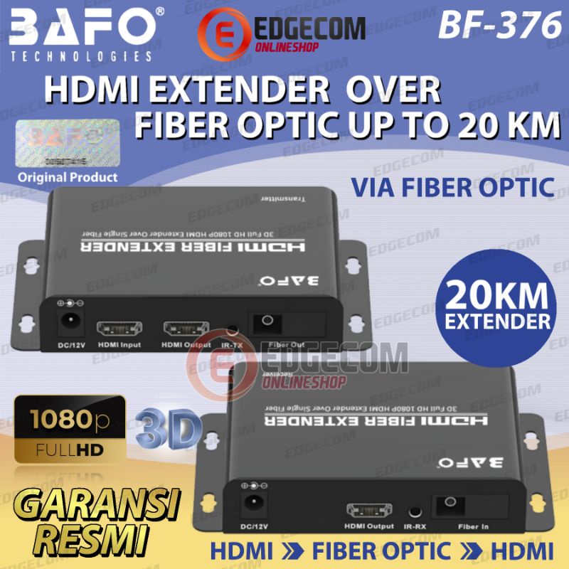 Jual BAFO HDMI Extender FO Fiber Optic Up to 20Km BF-376 | Shopee Indonesia