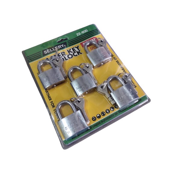 Jual Mitra Tk - GEMBOK MASTER KEY SET SELLERY 50mm ISI 5 (600) | Shopee ...