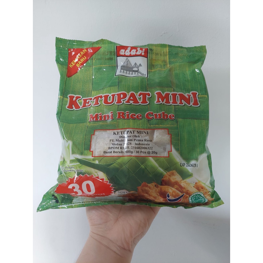Jual [oddsolshop] pekanbaru/Adabi Ketupat Mini Rice Cube isi 30 / 600GR ...