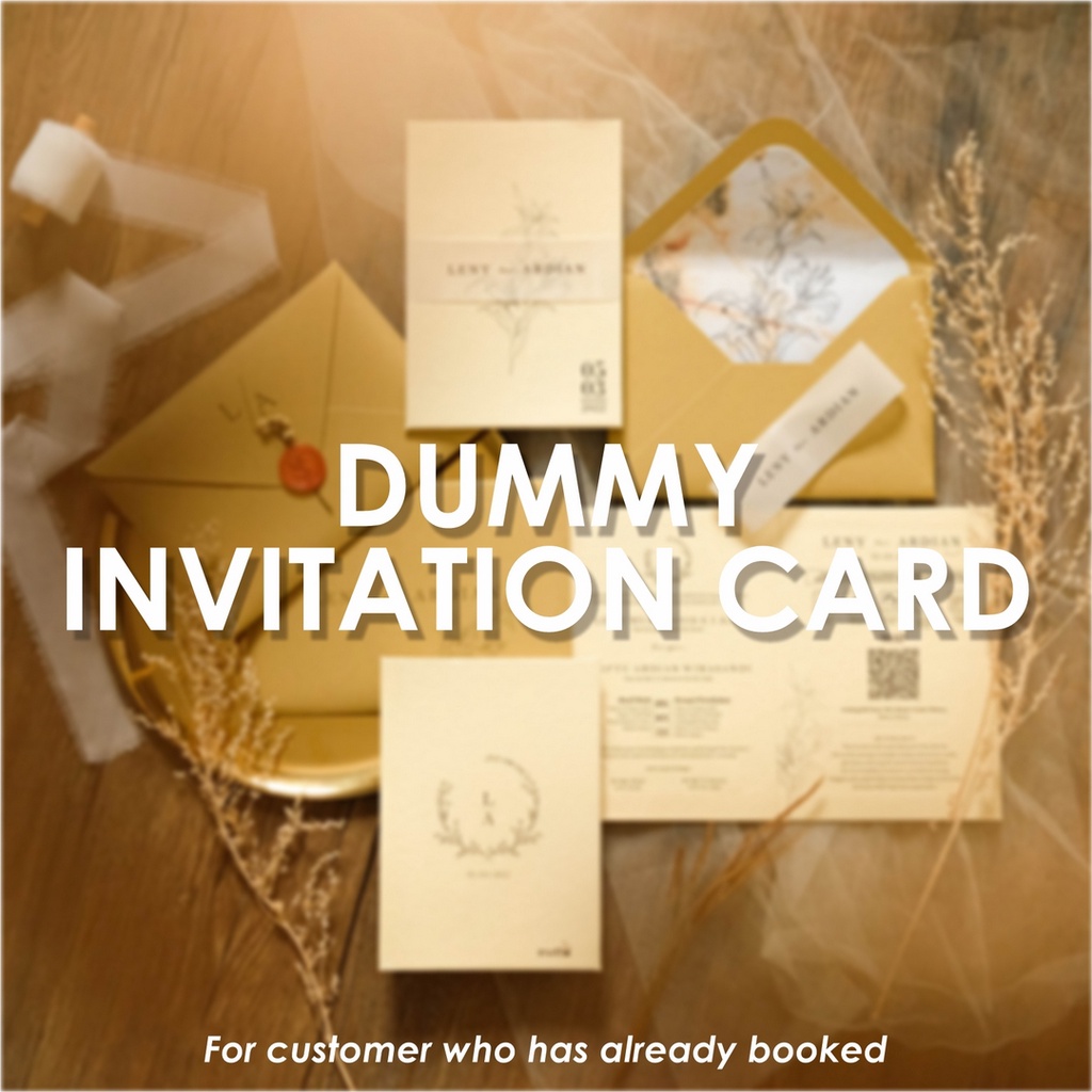 Jual Dummy invitation card (customer order) | Shopee Indonesia