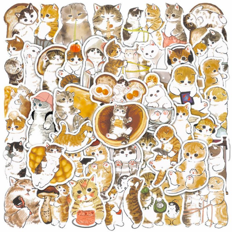 Jual Stiker Kucing Pack Style 260207- Stiker Aesthetic Keren Imut ...