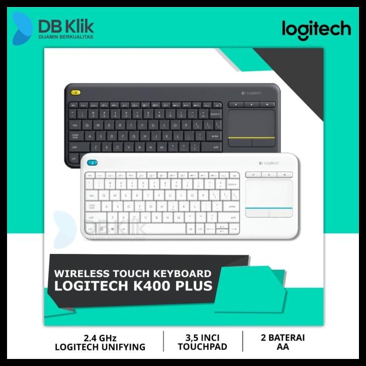 Jual Keyboard Logitech Wireless K400 Plus | Shopee Indonesia